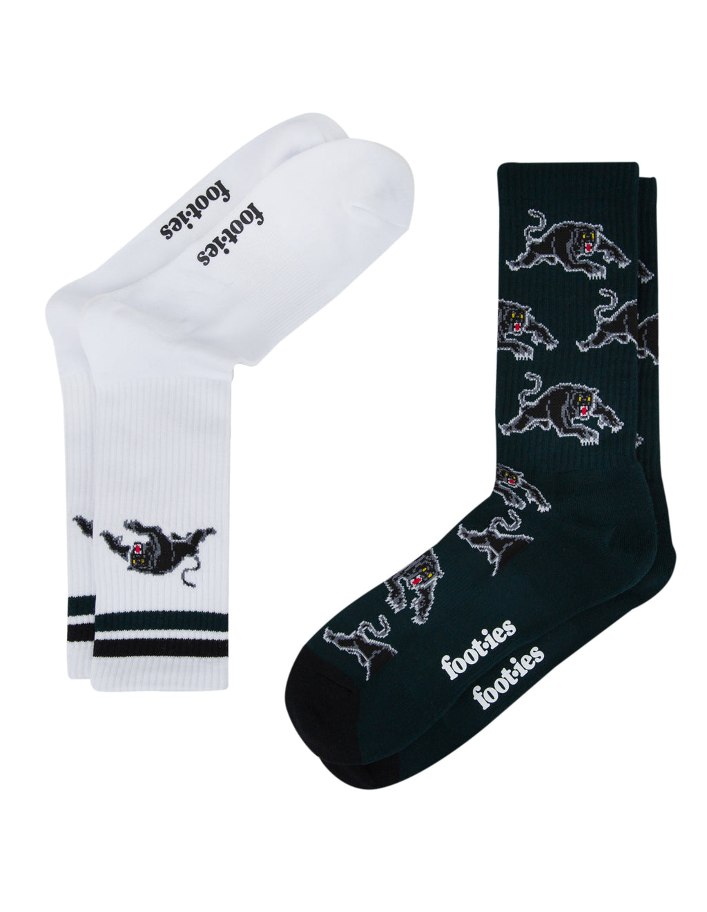 Penrith Panthers Logo Sneaker Socks 2 Pack